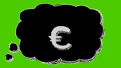Currency Euro - Hand-Drawn Animation - t... | Stock Video | Pond5