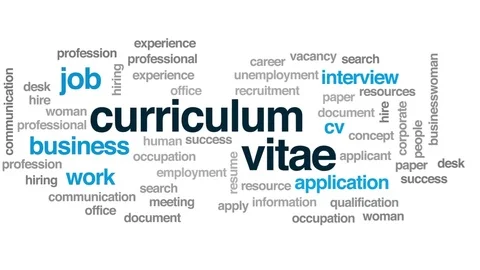 Curiculum Vitae Word Stock Footage ~ Royalty Free Stock Videos | Pond5