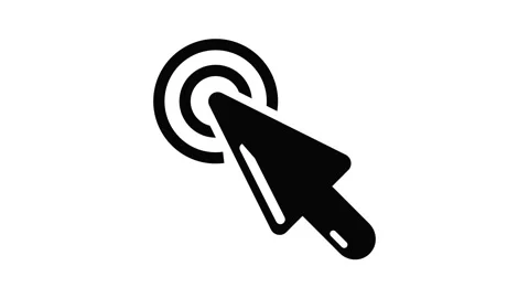 Cursor clicking icon animation | Stock Video | Pond5