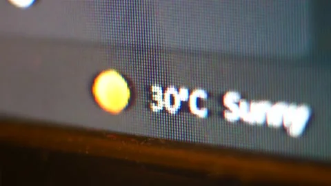 Cursor over PC computer temperature heat... | Stock Video | Pond5
