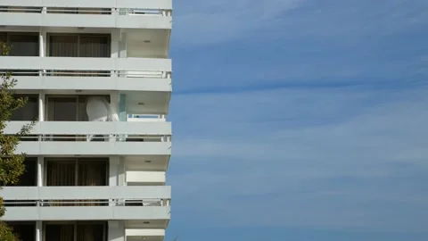 a curtain blown by the wind outside a wi... | Stock Video | Pond5