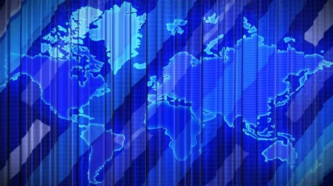 Curtain with world map, Opening and clos... | Stock Video | Pond5