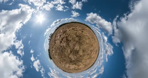 curvature of a small planet and its tran... | Stock Video | Pond5