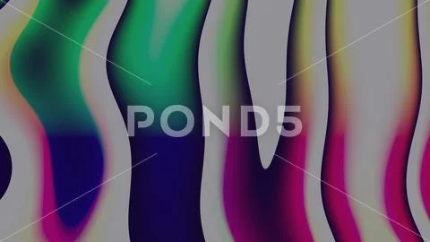 Curve shape. Vintage color gradient animation background. 3D render ...