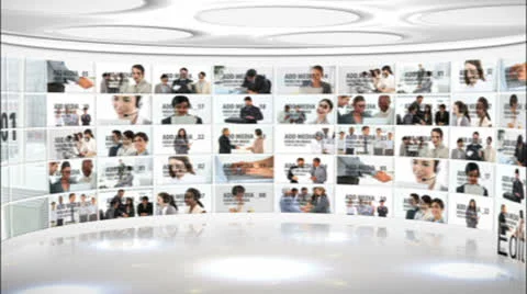 After Effects: Curved Montage Display - AE Version 5 #25216615