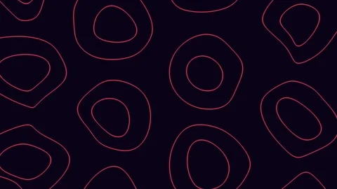 Curved red lines on black background sea... | Stock Video | Pond5
