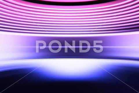 Curved retro arcade abstract street wall background: Royalty Free #78385202