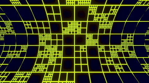 Curved rotating background with grid. De... | Stock Video | Pond5