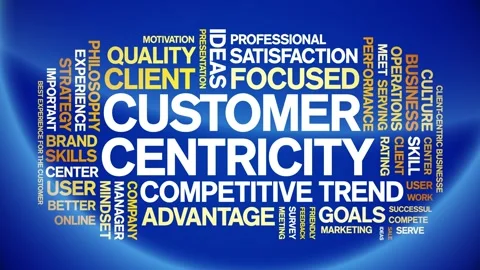 Customer Centricity animated word cloud,... | Stock Video | Pond5