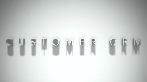 customer crm 3D title animation white te... | Stock Video | Pond5