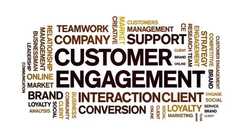 Customer Engagement animated word cloud,... | Stock Video | Pond5