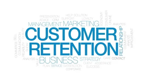 Customer retention animated word cloud, ... | Stock Video | Pond5