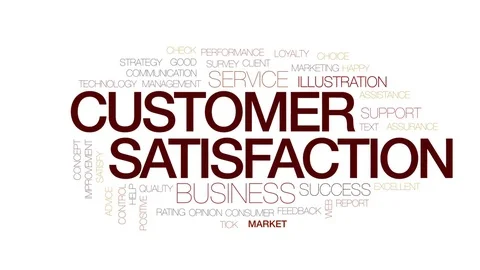 Customer satisfaction animated word clou... | Stock Video | Pond5
