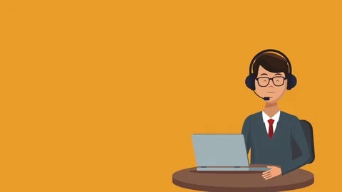 Call Center Animation Stock Footage ~ Royalty Free Stock Videos | Pond5