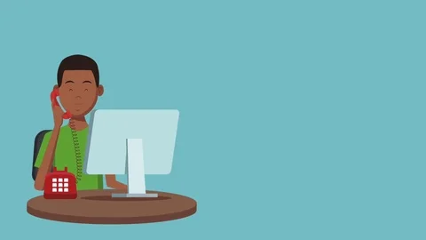 Call Center Animation Stock Footage ~ Royalty Free Stock Videos | Pond5