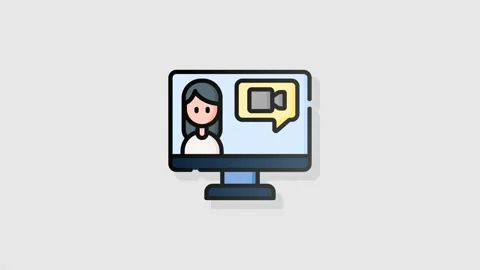 Customer Service icon animation alpha | Stock Video | Pond5