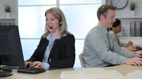 Customer Service Office Stock Footage ~ Royalty Free Stock Videos | Pond5