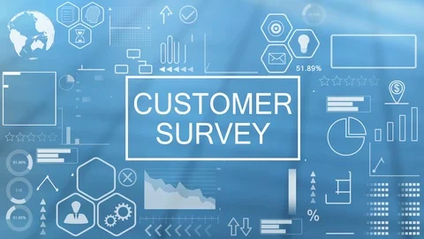 Customer Survey, Animated Typography | Stock Video | Pond5