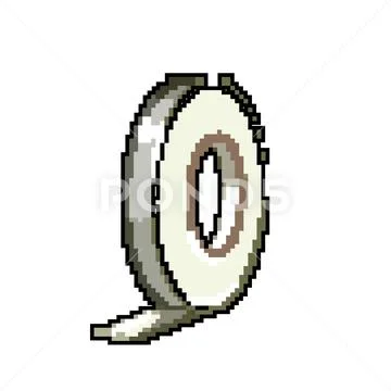 Cut duct tape game pixel art vector illustration Illustration #241459732