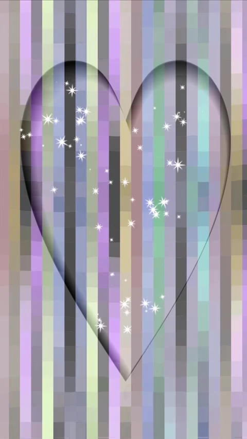 Cut-out heart, pixelated background in s... | Stock Video | Pond5