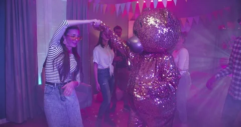 Cute and funny sparkling golden life-siz... | Stock Video | Pond5