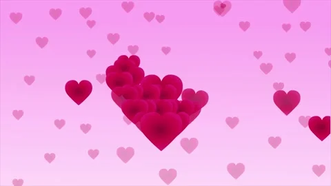 A cute animation of tiny hearts forming ... | Stock Video | Pond5