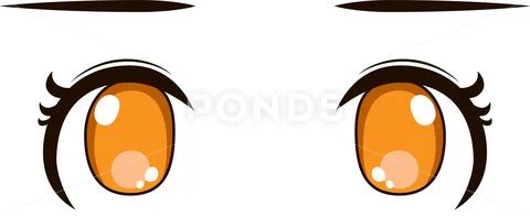 Cute anime-style eyes in normal times: Graphic #142981561
