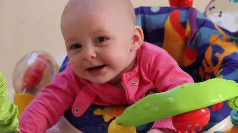 Baby Bouncers Girl Stock Videos – Royalty-Free HD & 4K Videos | Pond5