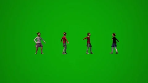 Girl Running Green Screen Stock Videos – Royalty-Free HD & 4K Videos