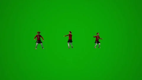 Girl Running Green Screen Stock Video Footage | Royalty Free Girl ...