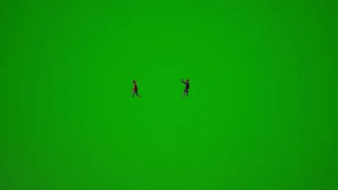 Girl Running Green Screen Stock Video Footage | Royalty Free Girl ...