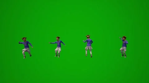 Girl Running Green Screen Stock Videos – Royalty-Free HD & 4K Videos