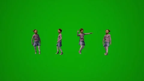 Girl Running Green Screen Stock Videos – Royalty-Free HD & 4K Videos