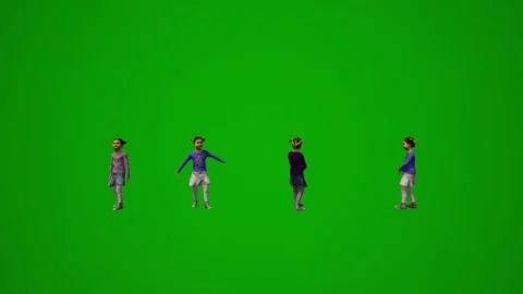Girl Running Green Screen Stock Videos – Royalty-Free HD & 4K Videos