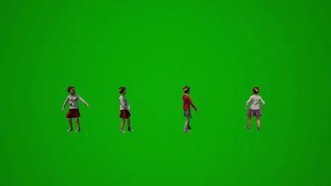Girl Running Green Screen Stock Videos – Royalty-Free HD & 4K Videos