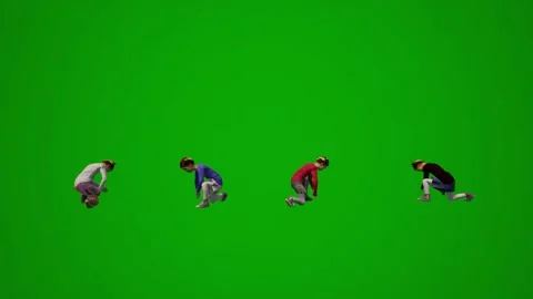 Girl Running Green Screen Stock Video Footage | Royalty Free Girl ...