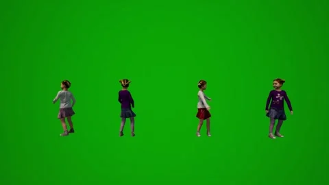 Girl Running Green Screen Stock Videos – Royalty-Free HD & 4K Videos
