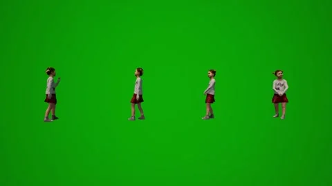 Cute baby girl on green screen playing w... | Stock Video | Pond5