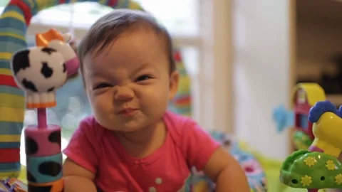 Up Closing Baby Funny Faces Stock Footage ~ Royalty Free Stock Videos ...