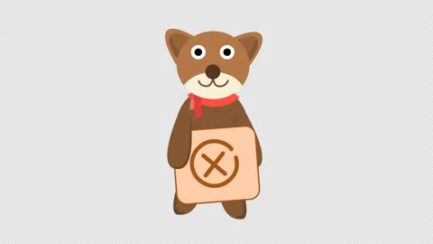 Cartoon Holding Sign Stock Videos – Royalty-Free HD & 4K Videos | Pond5