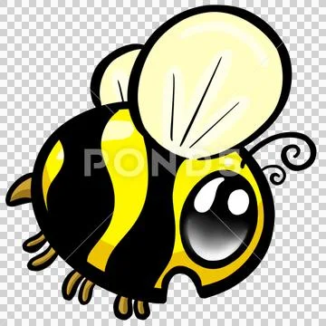 Cute bee cartoon illustrations for logo or icon design ideas: Royalty ...
