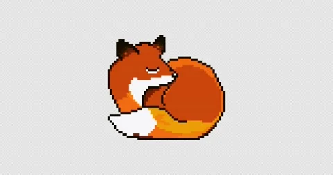Cute cartoon fox. Pixel art 8 bit. Vecto... | Stock Video | Pond5