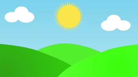 cute cartoon summer animation background... | Stock Video | Pond5