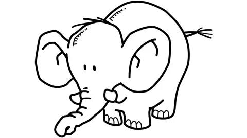 Cute Elephant Drawing Stock Videos – Royalty-Free HD & 4K Videos