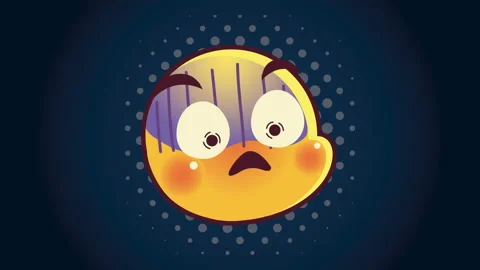 cute emoticon sick face character animat... | Stock Video | Pond5