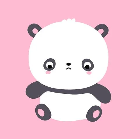 Pink Panda Bear Clip Art