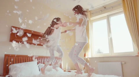 Girls Feather Pajamas Stock Videos – Royalty-Free HD & 4K Videos