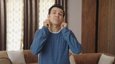 Cute Indian father saying sorry and apol... | Stock Video | Pond5