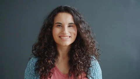 Cute lady is showing OK hand gesture sta... | Stock Video | Pond5