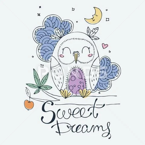 Cute little animal. Cartoon hand drawn vector illustration. ~ Clip Art ...